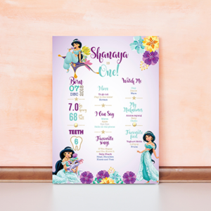 Princess Jasmine Milestone Poster